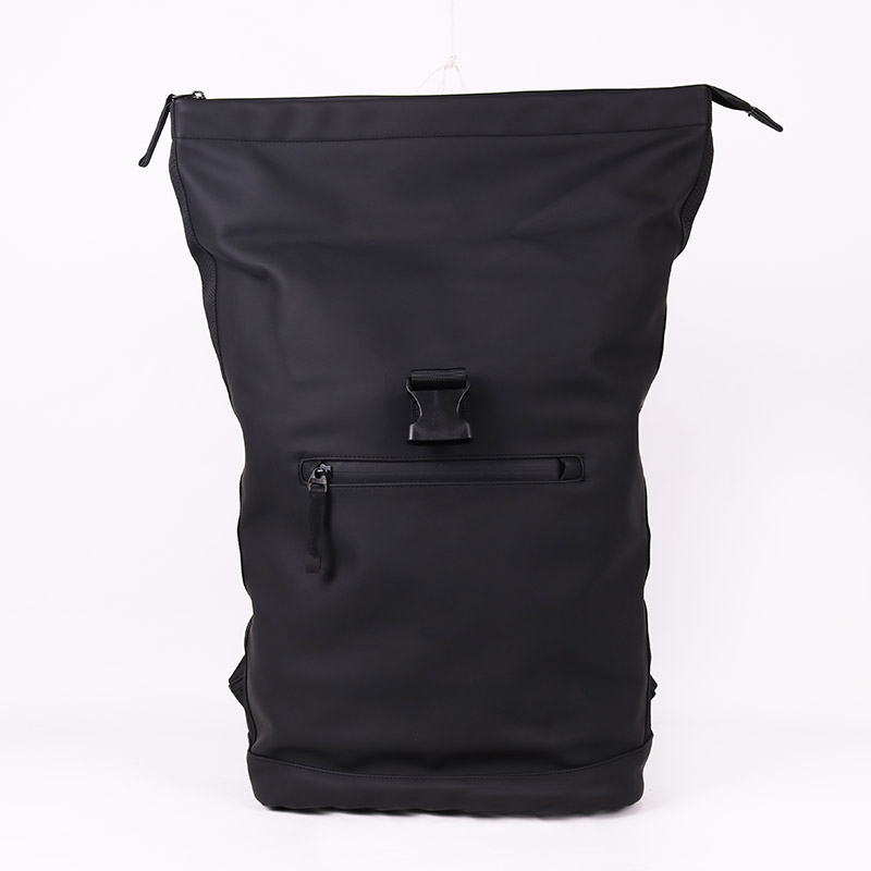 Black Roll Top Laptop Trave Backpack Waterproof from China manufacturer ...